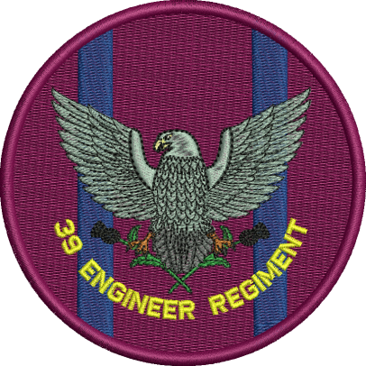 39 ENGR REGT EMBROIDERED BADGE